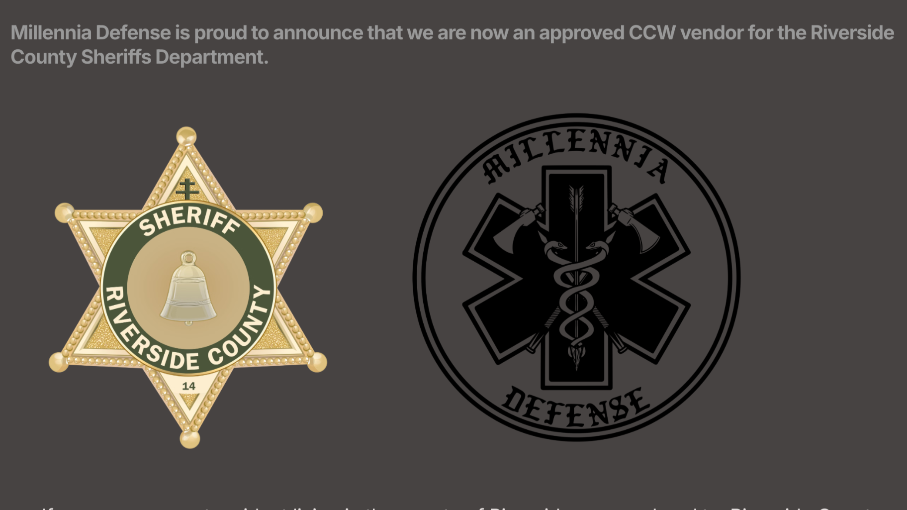 CA Non Resident CCW Online - Initial | Millennia Defense | 7/23/26, 8:00 AM