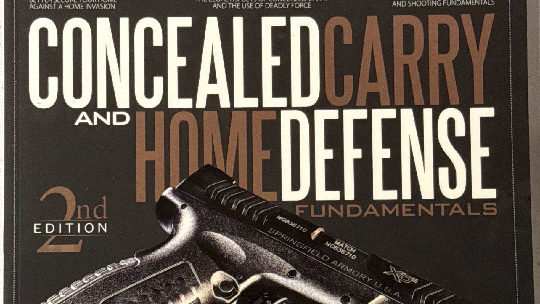 Concealed Carry Book | Confidence Safety Academy | 1/24/26