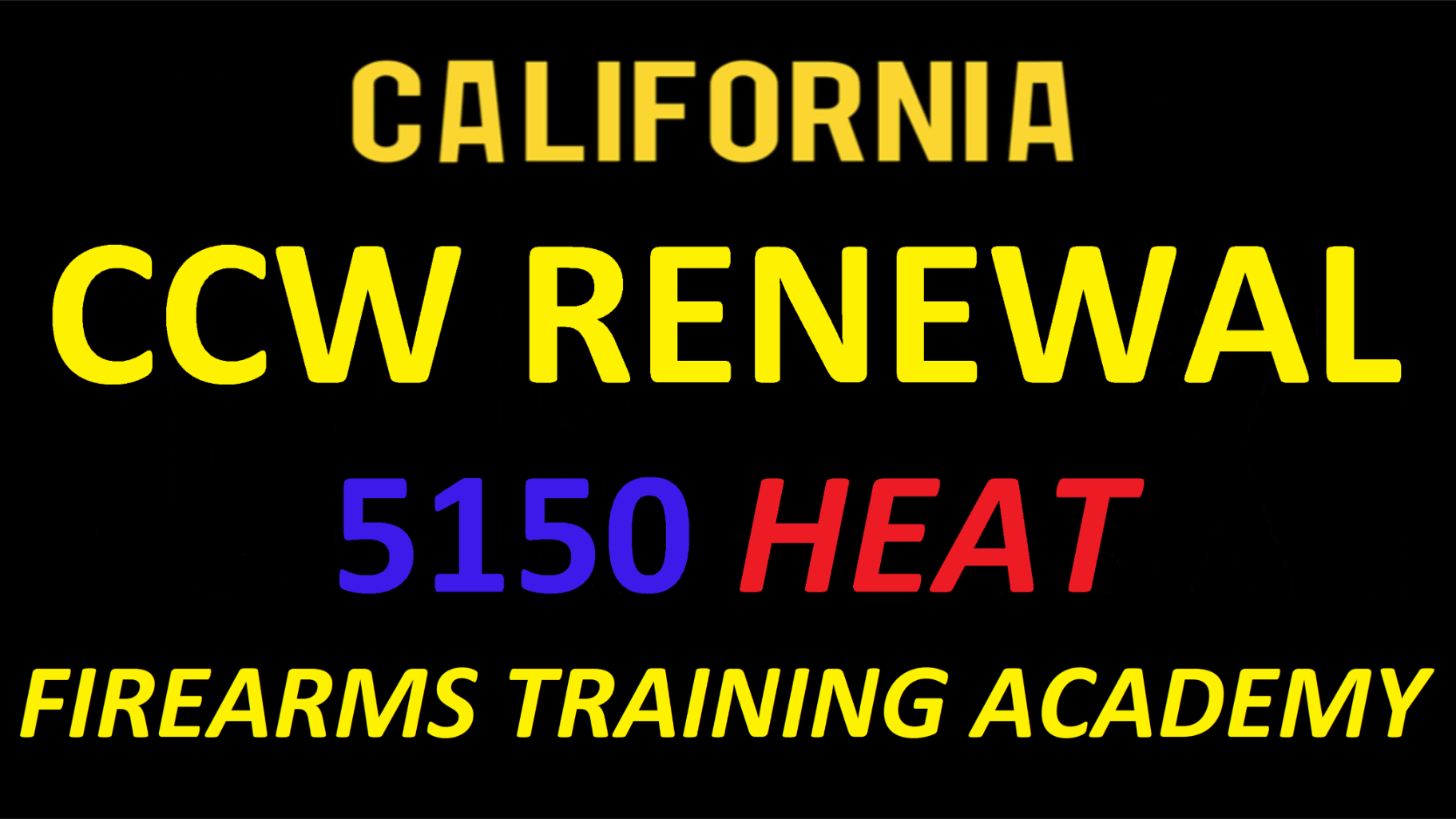 Concealed Carry & Home Defense Renewal Course SB-2 Two-Night Mid-Week ...