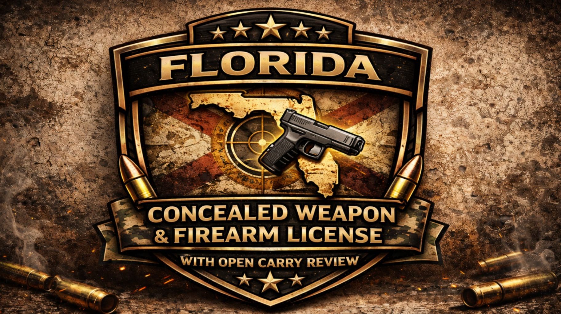 Florida Concealed Weapon and Firearm License (CWFL) with Open Carry ...