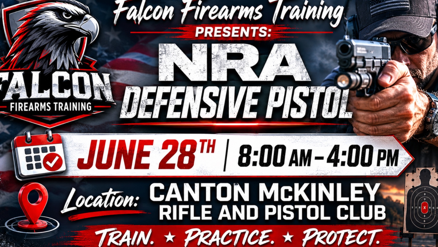 NRA Defensive Pistol | Falcon Firearms Instructor | 6/28/26, 8:00 AM